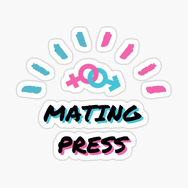 "Mating Press" Sticker for Sale by bsrishika | Redbubble