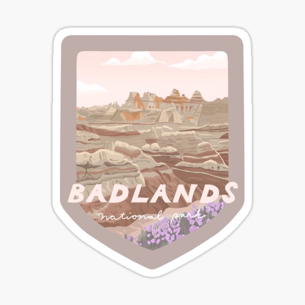 "Badlands National Park" Sticker for Sale by marywilder | Redbubble