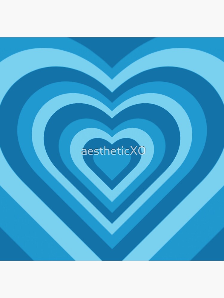 "blue hearts y2k" Sticker for Sale by aestheticX0 | Redbubble