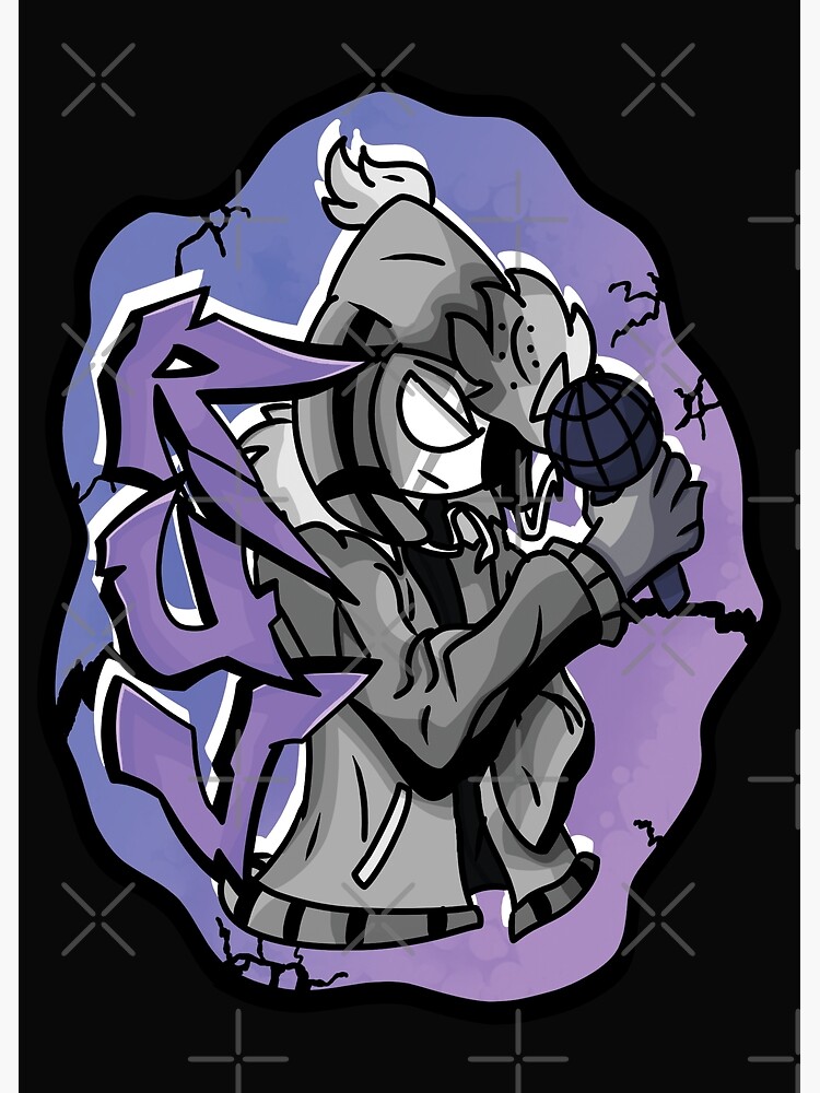 "fnf cool ruv graffiti art" Art Print for Sale by Ruvolchik | Redbubble