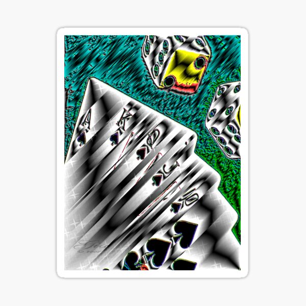 "" Royal Flush"" Sticker by Imagequeen | Redbubble