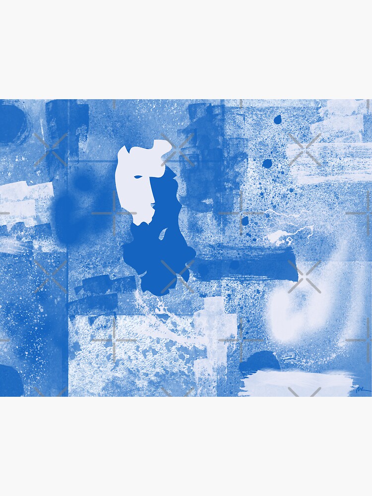 "Breathe abstract art" Sticker by headtrackerart | Redbubble