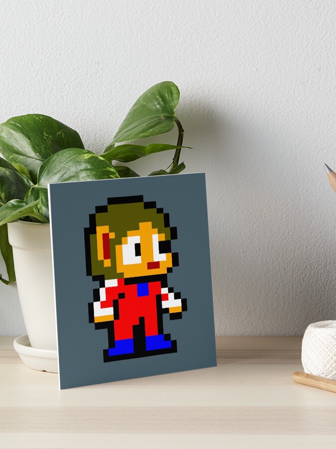 "Alex Kidd Pixel Art" Art Board Print for Sale by djspacegr | Redbubble
