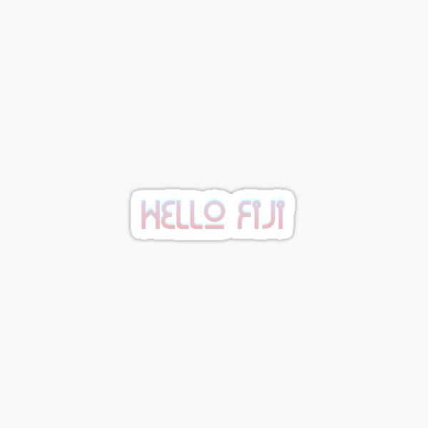"Hello Fiji" Sticker for Sale by HelloFiji | Redbubble