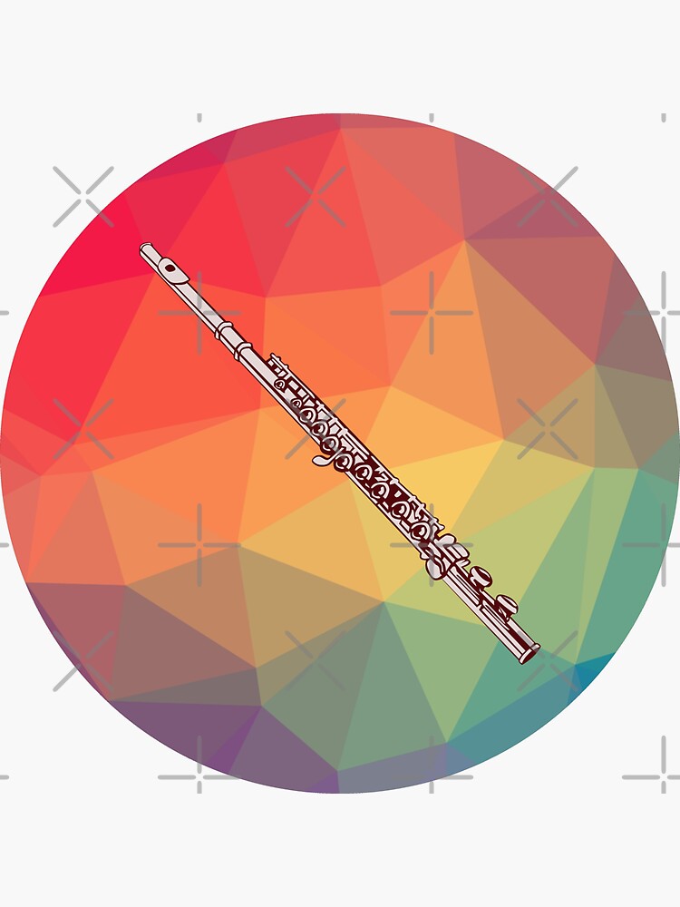 "Flute" Sticker for Sale by MarleenMichels | Redbubble