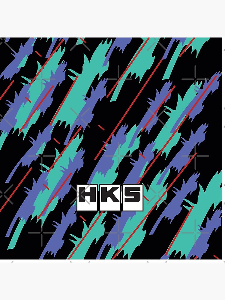"HKS Retro Pattern" Acrylic Block for Sale by JDMShop | Redbubble