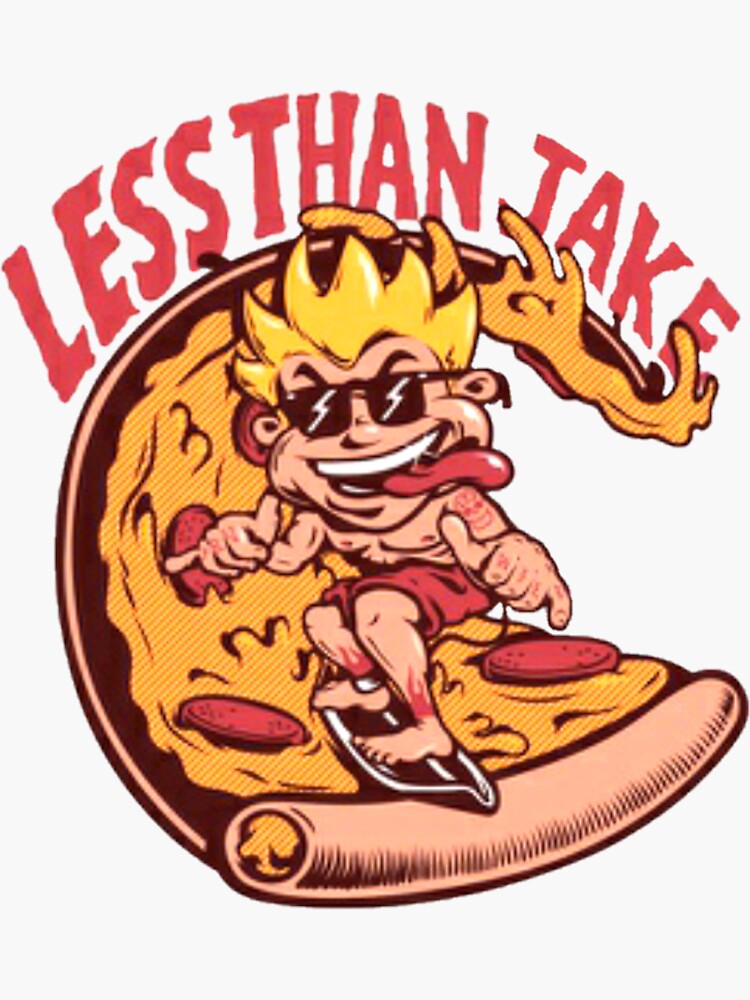 "punk band music best logo less than jake gajiumr best logo" Sticker ...