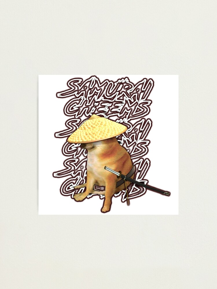 "Samurai Cheems art " Photographic Print for Sale by Ismail-Freeman ...