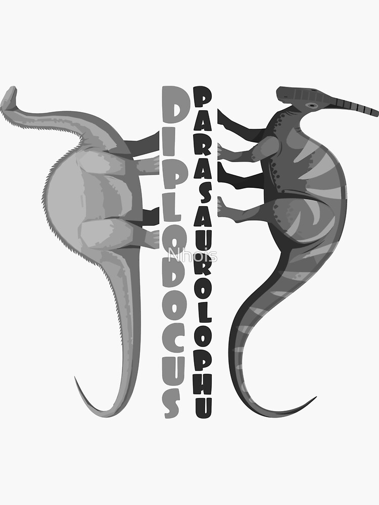 "Tween Dinosaur diplodocus" Sticker for Sale by Nhois | Redbubble