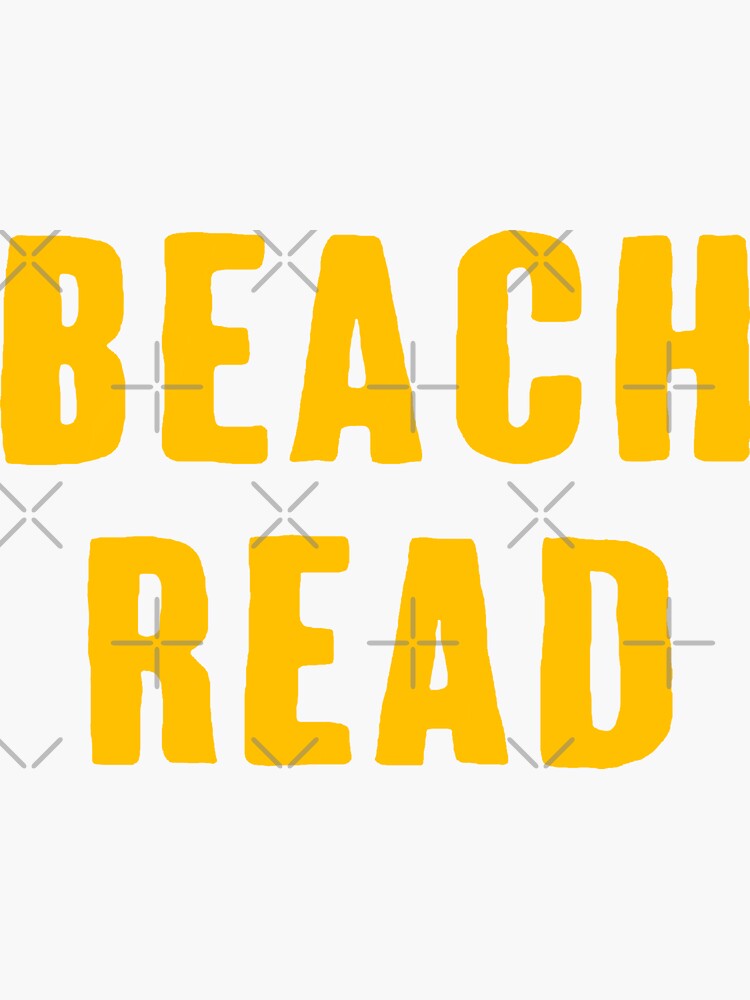"beach read logo" Sticker for Sale by bwayjime | Redbubble