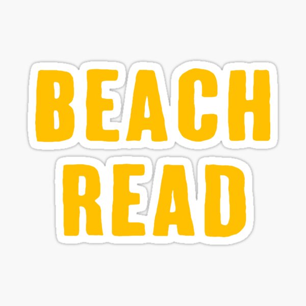 "beach read logo" Sticker for Sale by bwayjime | Redbubble