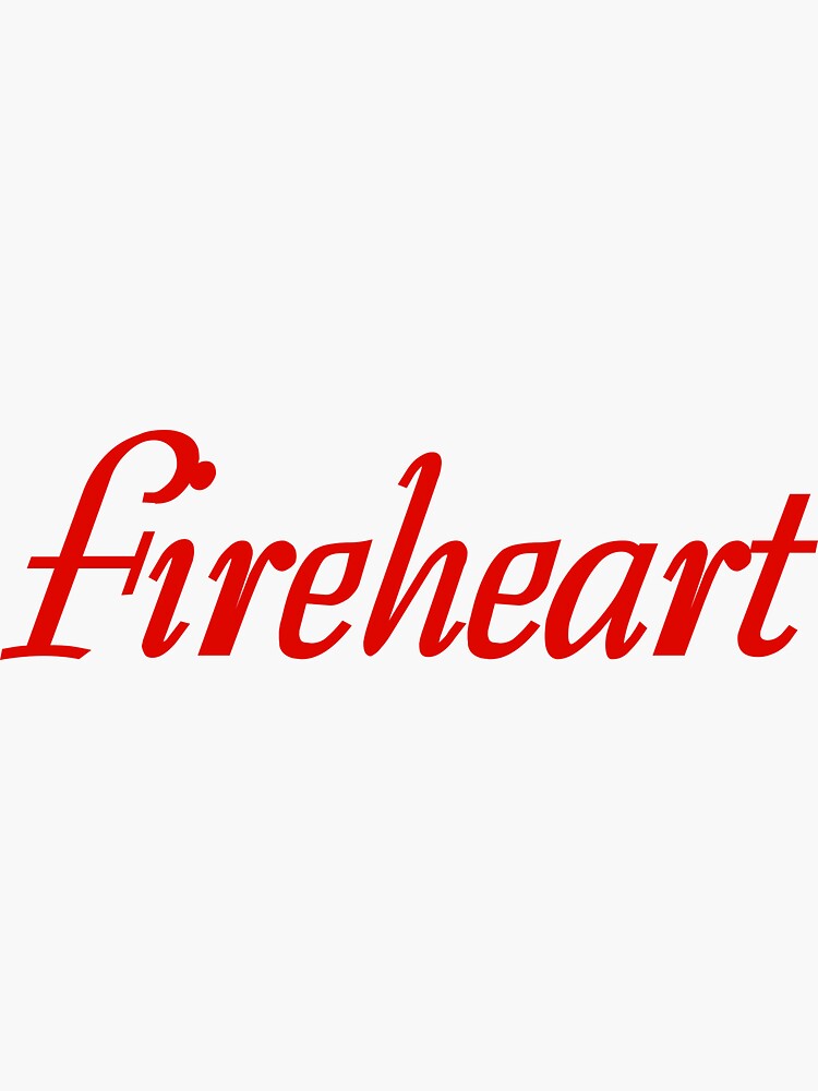 "Fireheart" Sticker for Sale by megmarkwith | Redbubble