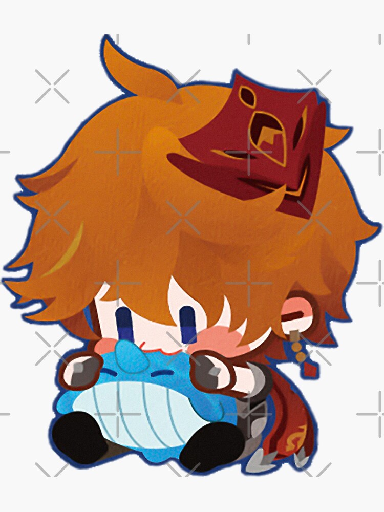 "Tartaglia/Childe | Genshin Impact Sticker "Whale"" Sticker for Sale by ...