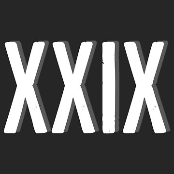 "Roman number XXIX" Poster for Sale by Rayner21 | Redbubble