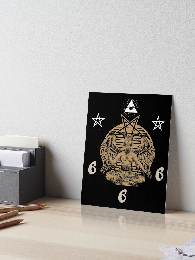 "Satan 666, Satanist, Devil, Gothic, Occult, 666" Art Board Print by ...