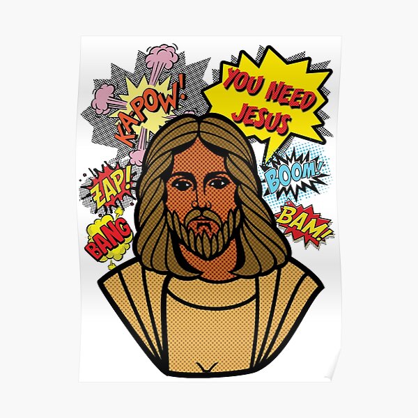 "POP ART JESUS" Poster for Sale by Nfinent | Redbubble