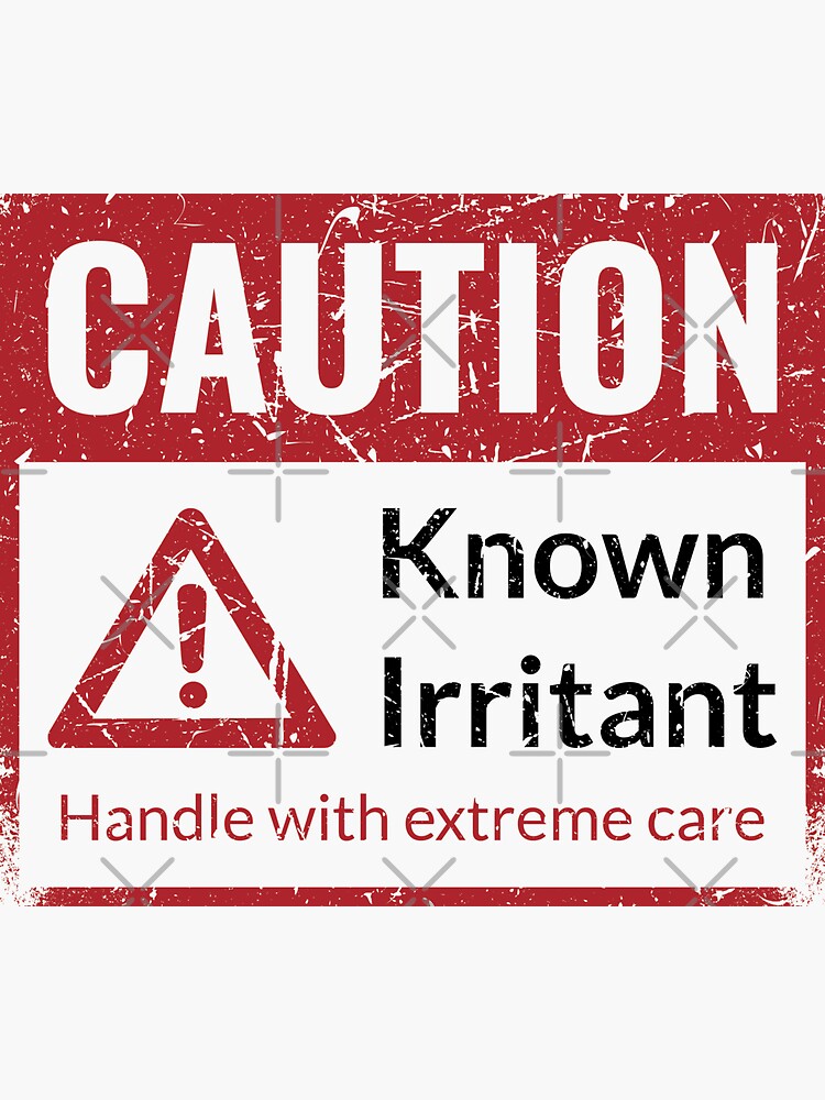 "Caution - Handle with care warning label" Sticker for Sale by ...