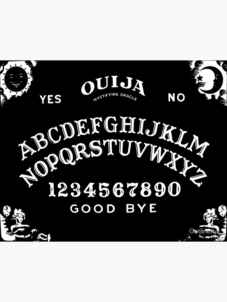 "Vintage Ouija Board" Sticker for Sale by OutlineArt | Redbubble