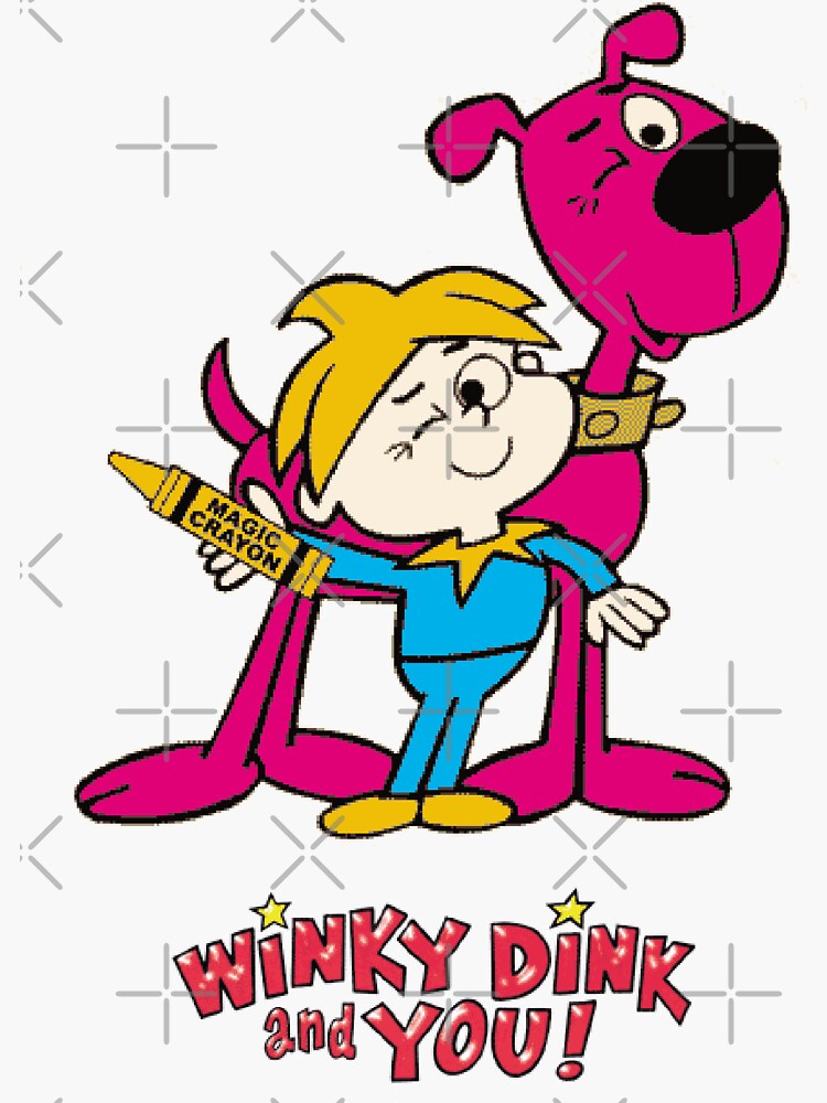 "Winky Dink and You! 1960's Winky & Woofer" Sticker for Sale by ...