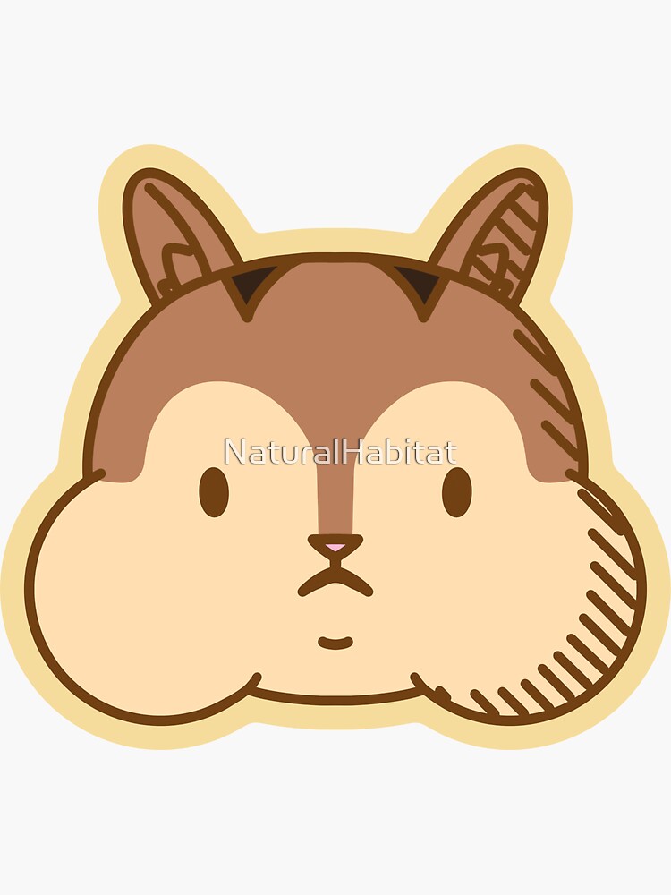 "Chipmunk Sticker (Cottage Core)" Sticker for Sale by NaturalHabitat ...