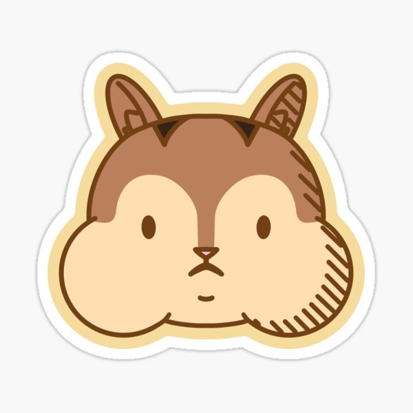 "Chipmunk Sticker (Cottage Core)" Sticker for Sale by NaturalHabitat ...