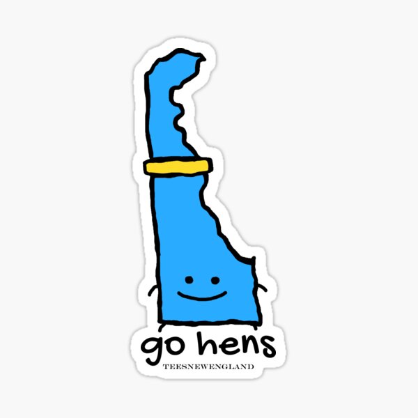 "Delaware Go Hens Design" Sticker for Sale by TeesNE | Redbubble