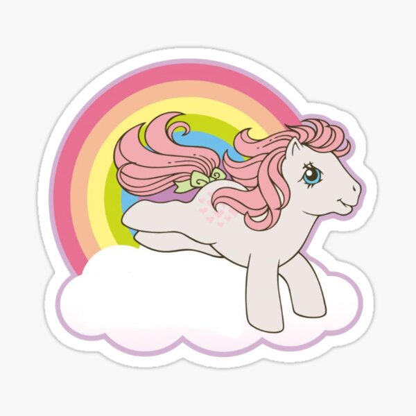 "vintage my little pony rainbow" Sticker for Sale by mandynl15 | Redbubble
