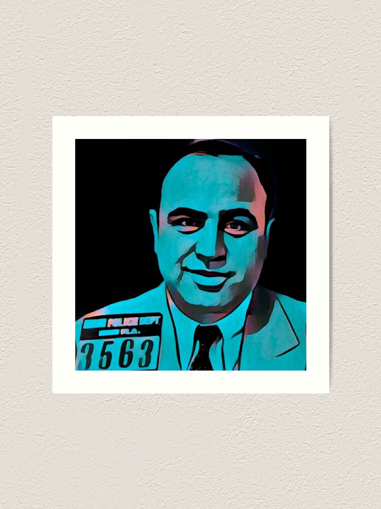 "Stylized Al Capone Mugshot" Art Print for Sale by BruisedPast | Redbubble