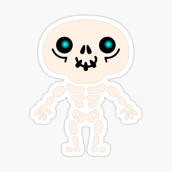 "Cute skeleton" Sticker by BonsaidoPoh | Redbubble