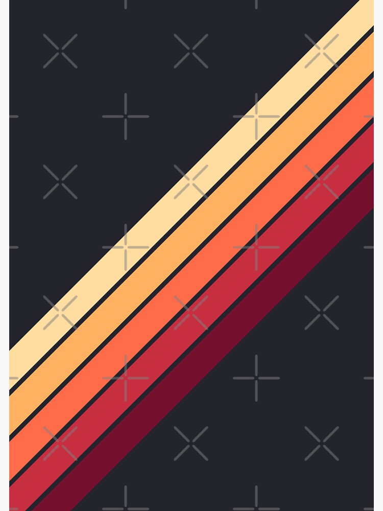 "70s Vintage Retro Stripes" Sticker by ind3finite | Redbubble