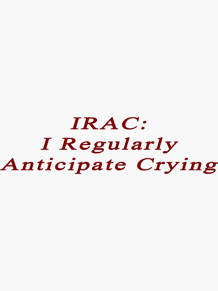 "IRAC" Sticker for Sale by emkate | Redbubble