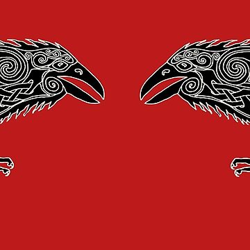 "Celtic Raven 2" Sticker for Sale by ingridthecrafty | Redbubble