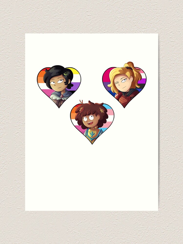 "LGBT Pride Long Fantasy world Amphibia The Meaning Of Friendship" Art ...