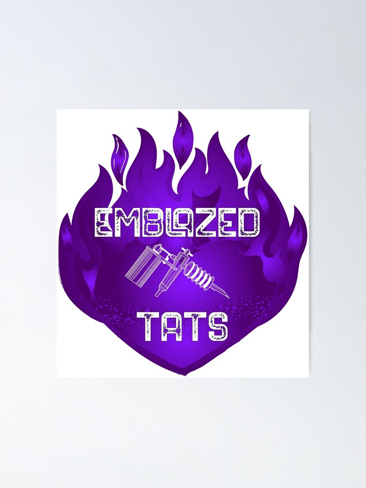 "Emblazed Tats Logo" Poster for Sale by bookishduet | Redbubble
