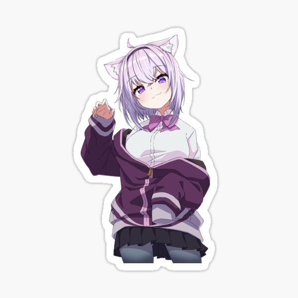 "Nekomata Okayu" Sticker for Sale by theKawaiiishop | Redbubble