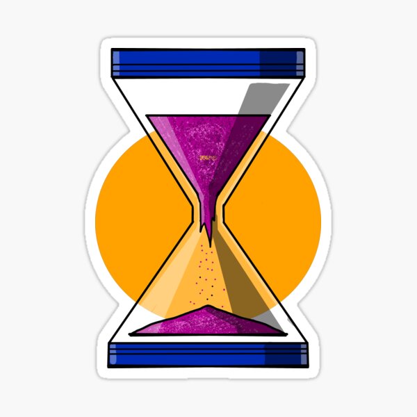 Hourglass Sticker For Sale By Bigvic09 Redbubble