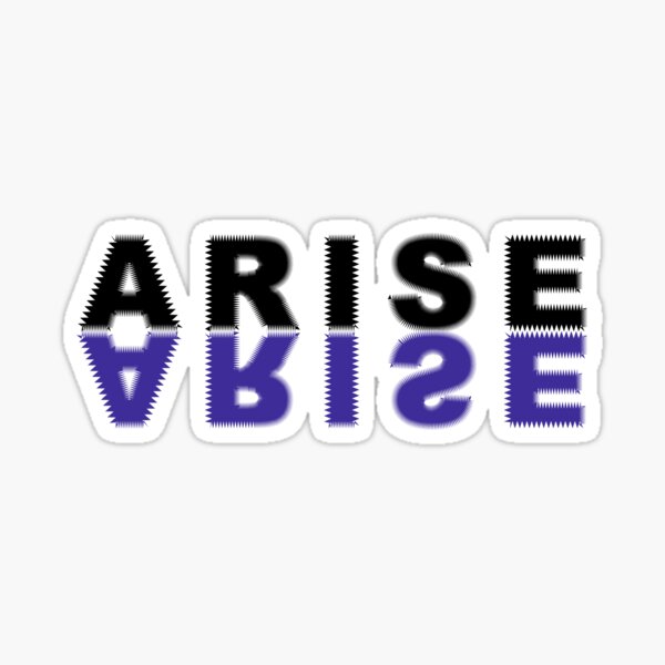 "SOLO LEVELING ARISE (black/purple)" Sticker for Sale by milkcherries ...