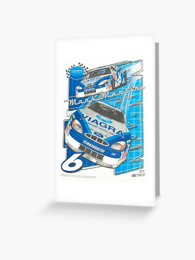 "Vintage 2004 Mark Martin Nascar Racing Viagra" Greeting Card by NOS ...