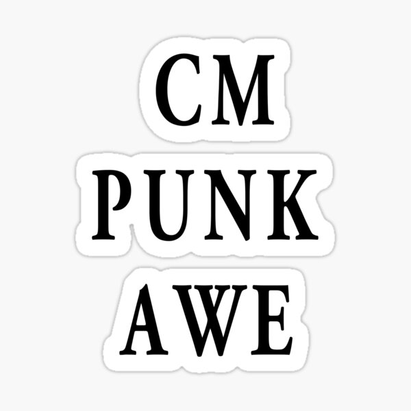"Cm Punk Aew" Sticker for Sale by SOUFYANDESGINER | Redbubble