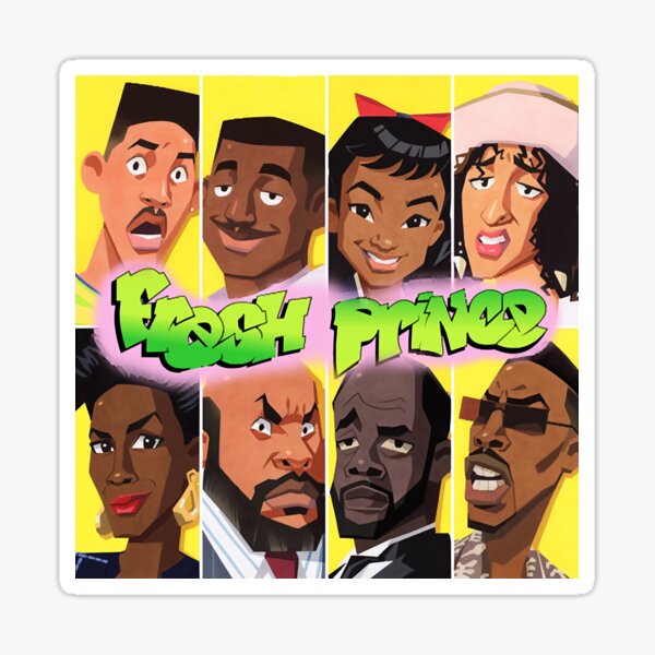 "The Fresh Prince of Bel Air ( FRESH DESIGN ) " Sticker for Sale by ...