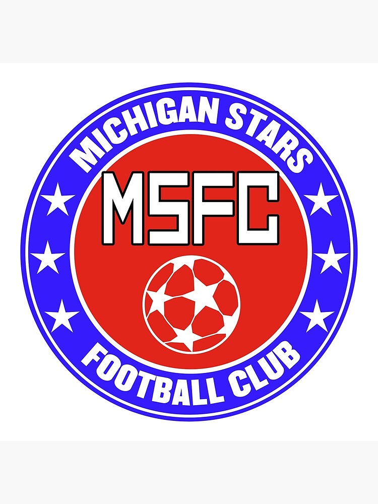 "MICHIGAN STARS FC LOGO" Poster for Sale by alwest | Redbubble