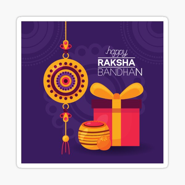 "raksha bandhan" Sticker for Sale by saffdesign8 | Redbubble