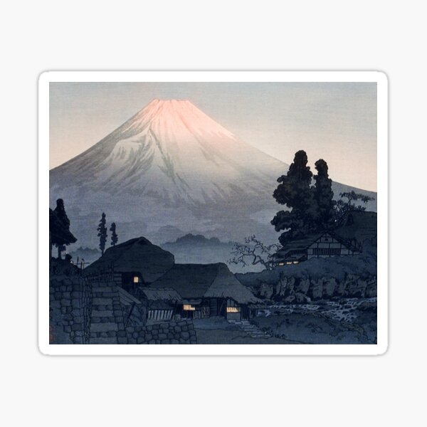"Mount Fuji" Sticker for Sale by Coczzi | Redbubble