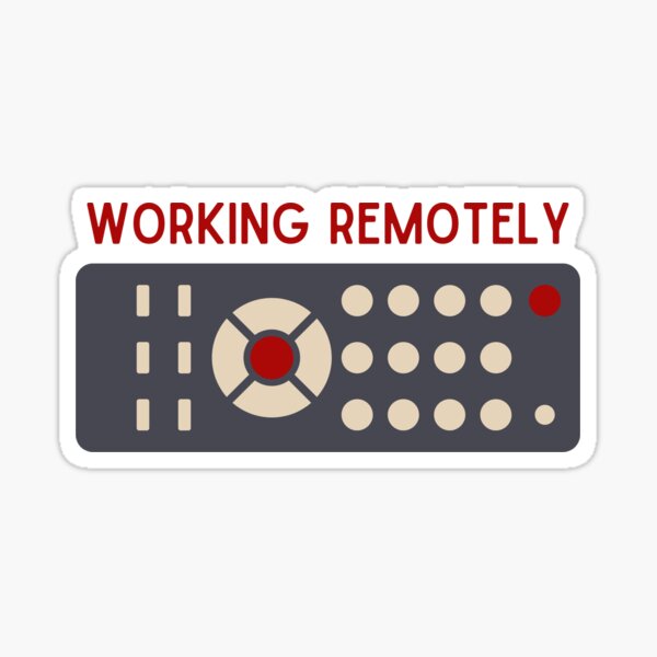"Working remotely" Sticker for Sale by agobb | Redbubble