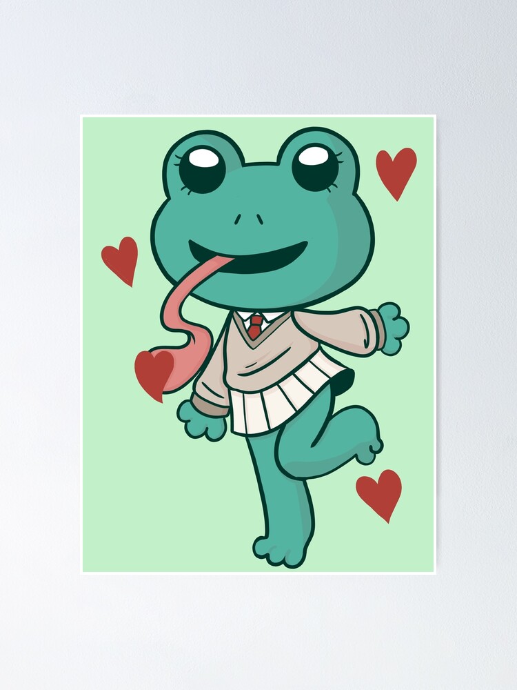 "Frog Girl" Poster for Sale by eyeless-artist | Redbubble