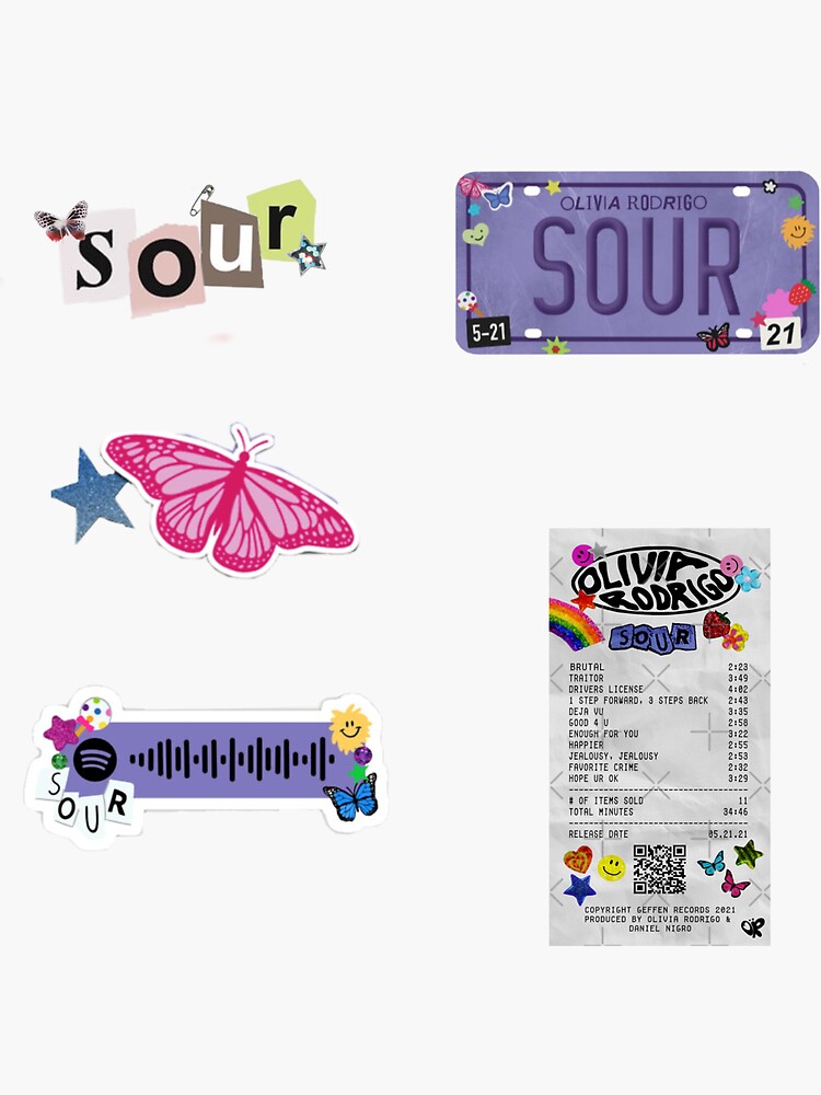 "Sour stickers " Sticker for Sale by Missmouse02 | Redbubble