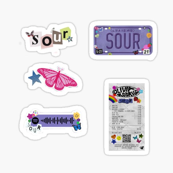 "Sour stickers " Sticker for Sale by Missmouse02 | Redbubble