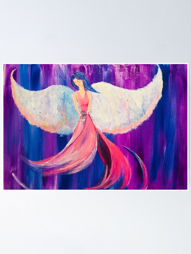 "Purple Angel Dancing" Poster by sd749 | Redbubble