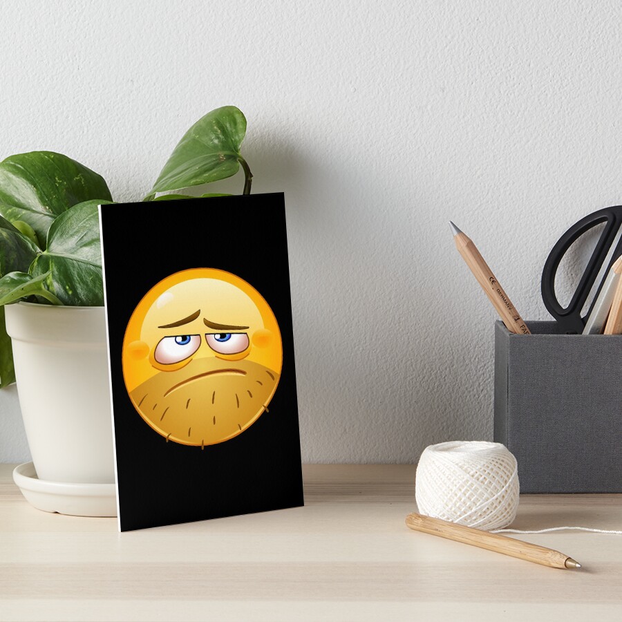 "Despair Emoji Emoticon " Art Board Print for Sale by abbigalvan5 ...