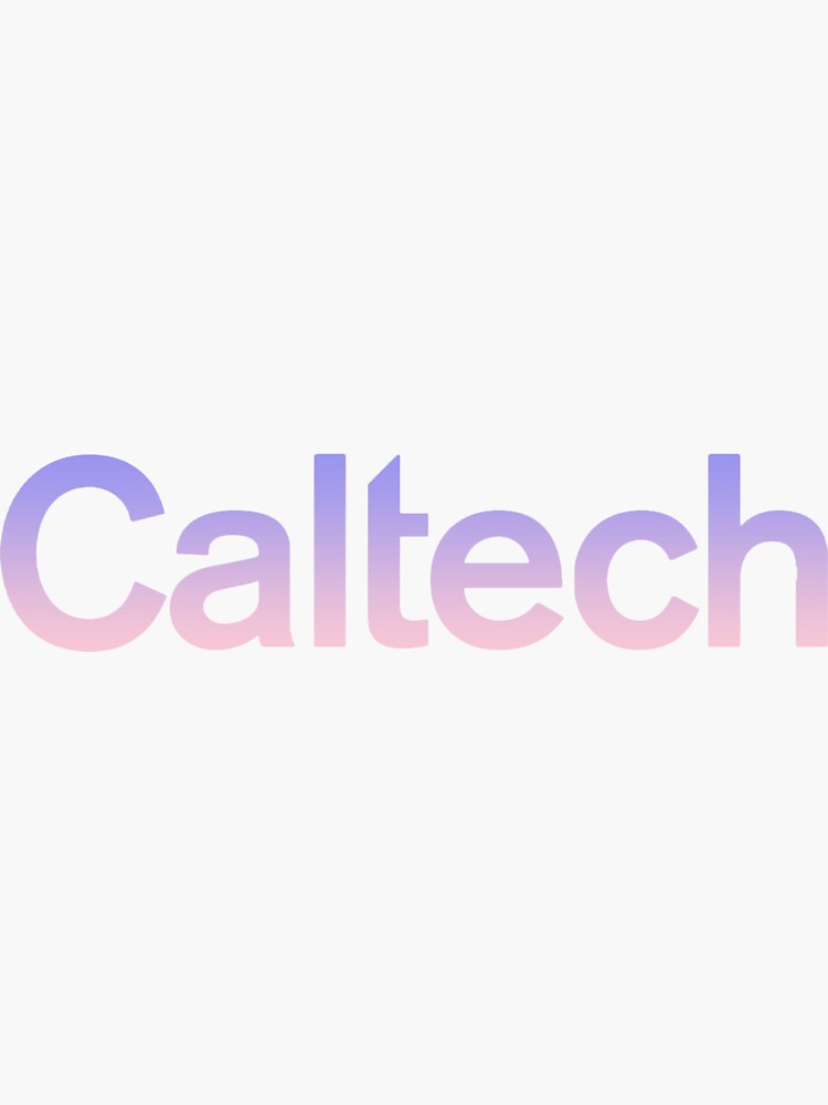 "Caltech Logo Sticker" Sticker for Sale by schuylermdick | Redbubble